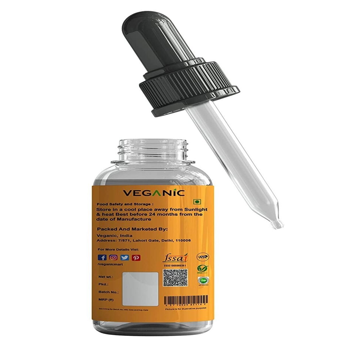 Veganic Orange Flavour Essence For Cake Baking Extract for Baking Cakes ...