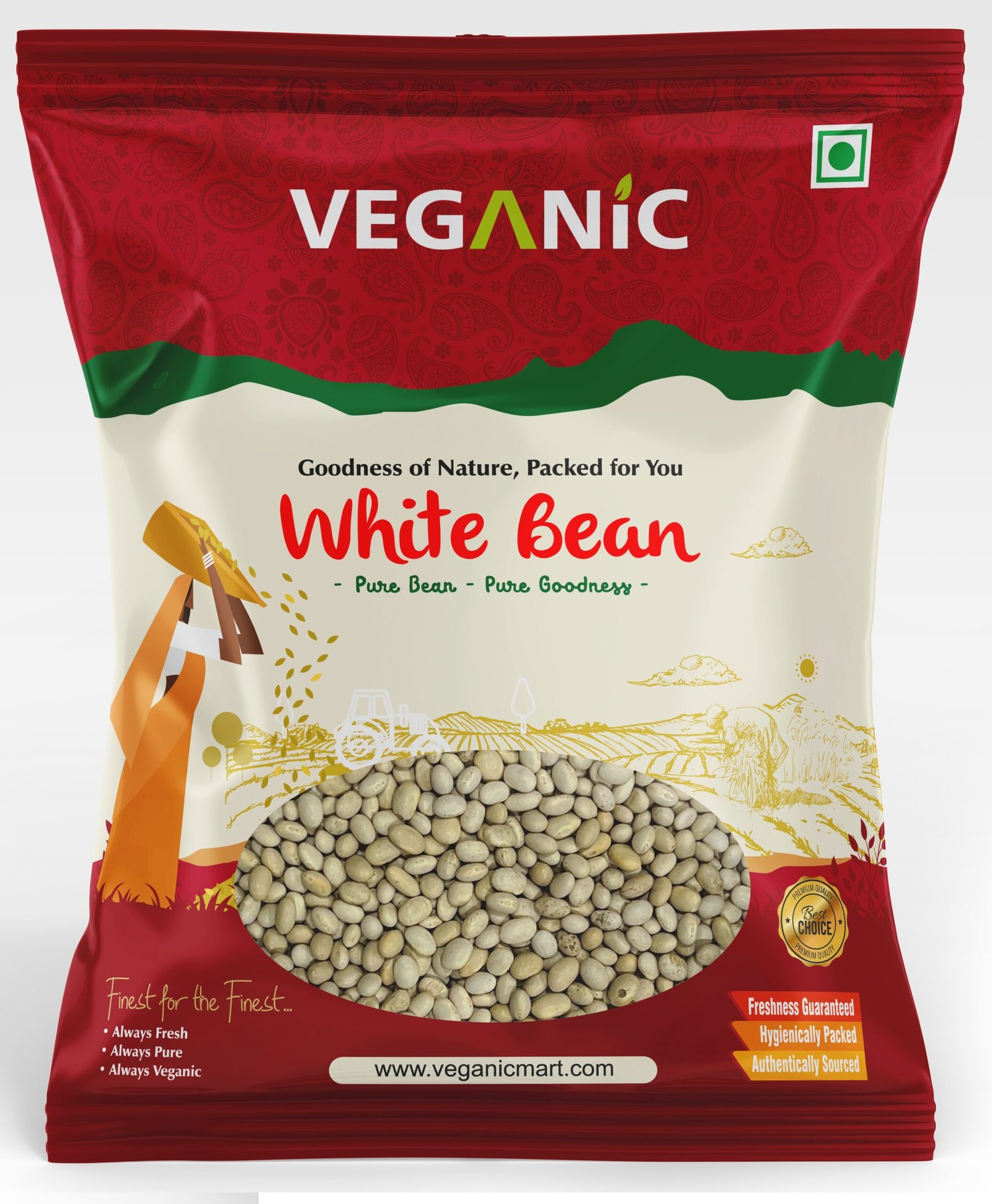 Veganic White Beans | Haricot Beans | Ethiopian White Lima | Himalayan ...